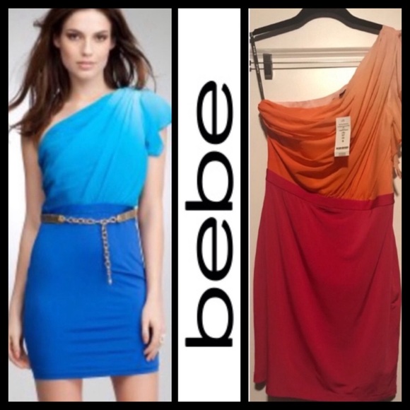 bebe | Dresses | Salenwt Bebe Colorblock Dress | Poshmark